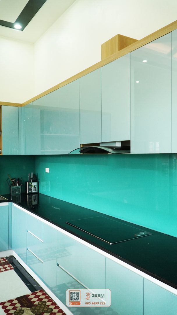 Báo giá tủ bếp cánh Acrylic bóng gương tại Ninh Bình